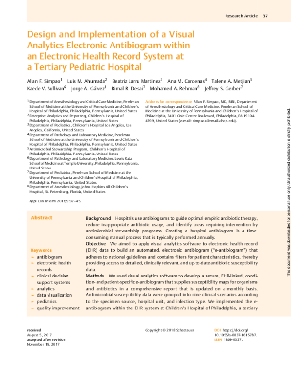 (PDF) Design and Implementation of a Visual Analytics Electronic ...
