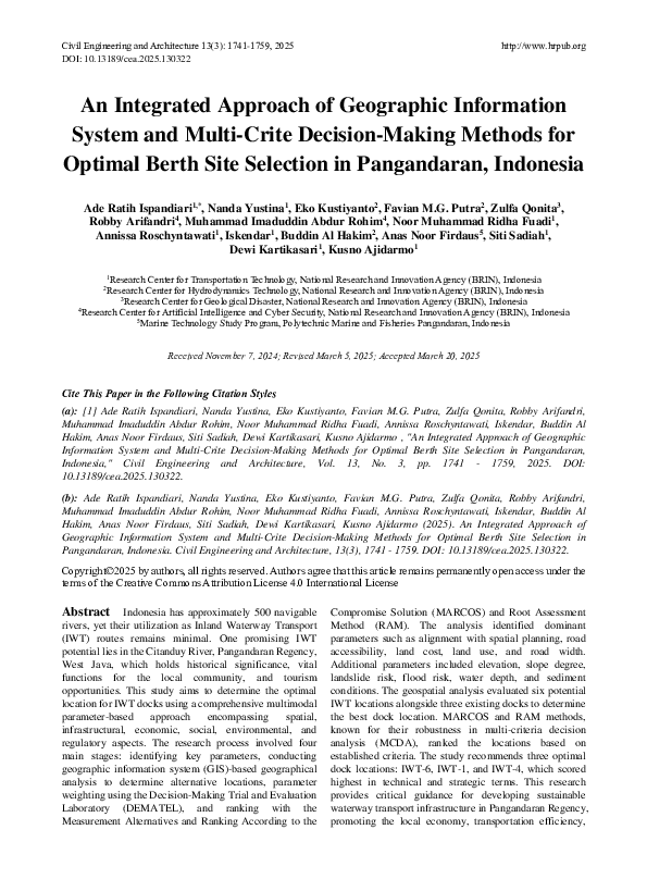 (PDF) An Integrated Approach of Geographic Information System and Multi-Crite Decision-Making ...