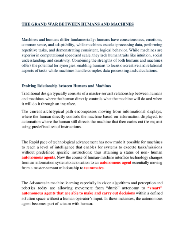 (PDF) THE GRAND WAR BETWEEN HUMANS AND MACHINES