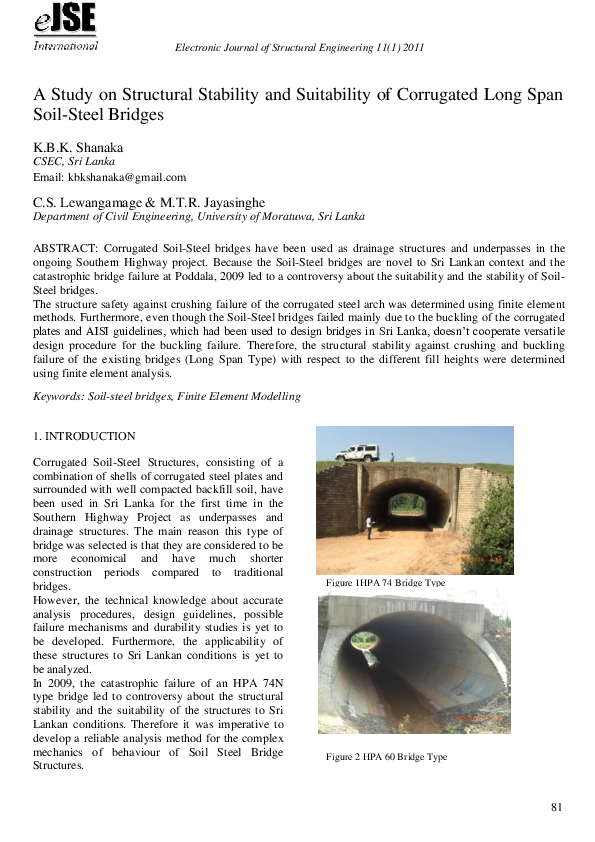 (PDF) A Study on Structural Stability and Suitability of Corrugated ...