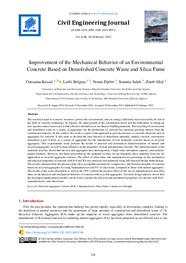 (PDF) Improvement of the Mechanical Behavior of an Environmental ...