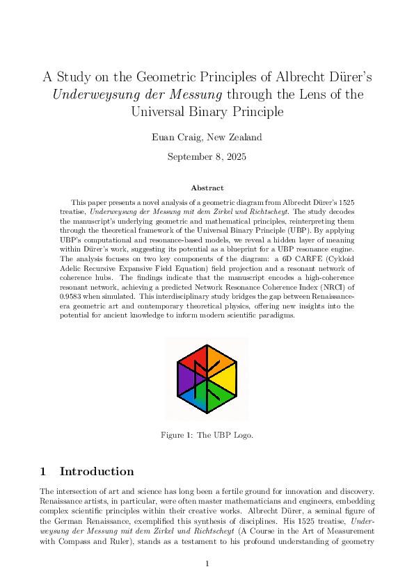 (PDF) A Study on the Geometric Principles of Albrecht Dürer's ...
