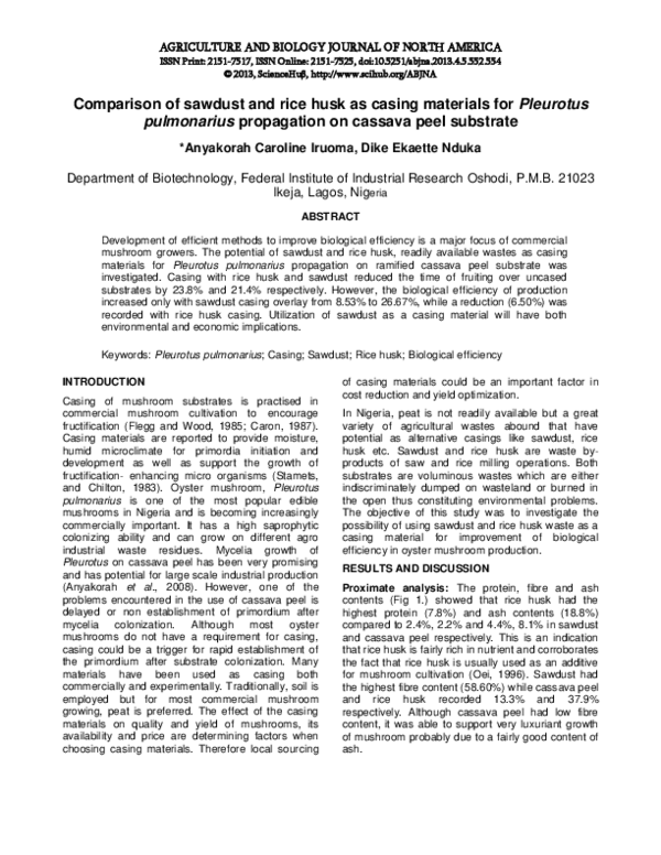 (PDF) Characterisation and comparison of rice husk briquettes with ...