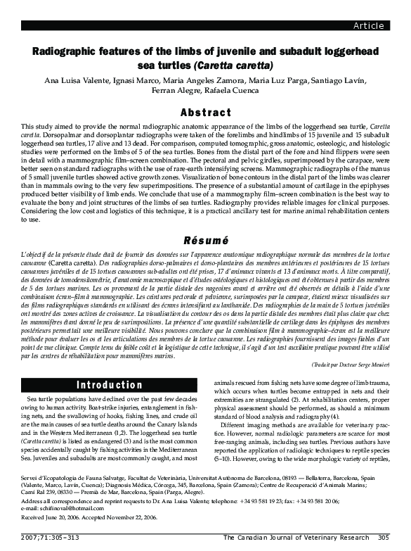 (PDF) Radiographic features of the limbs of juvenile and subadult ...