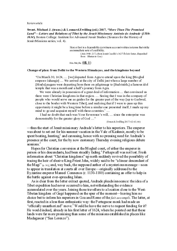 (PDF) More Than the Promised Land: Letters and Relations fom Tibet by ...