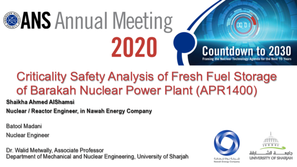 (PDF) Criticality Safety Analysis of Fresh Fuel Storage of Barakah ...