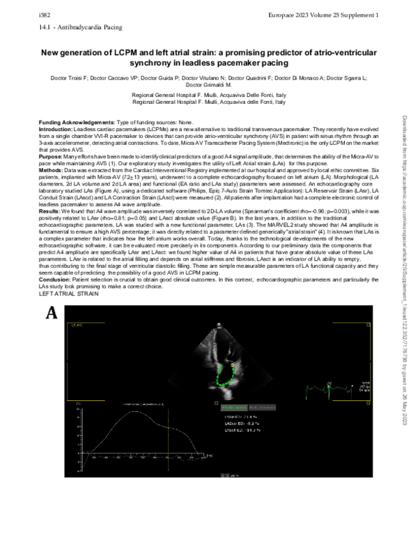 (PDF) New generation of LCPM and left atrial strain: a promising ...