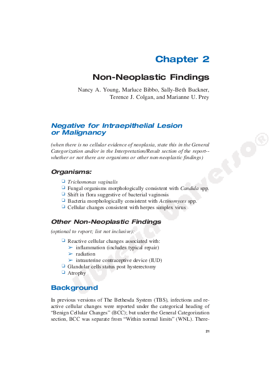 (PDF) Non-Neoplastic Findings