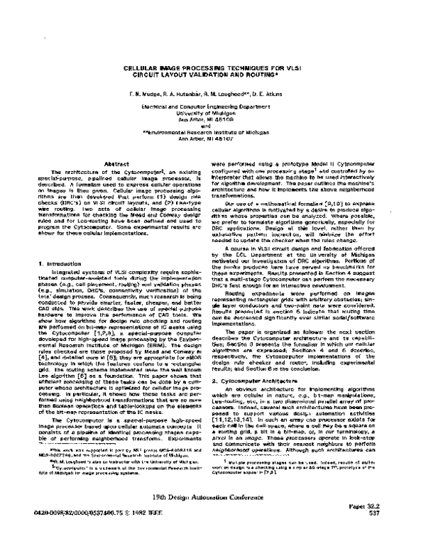(PDF) Cellular Image Processing Techniques for VLSI Circuit Layout ...