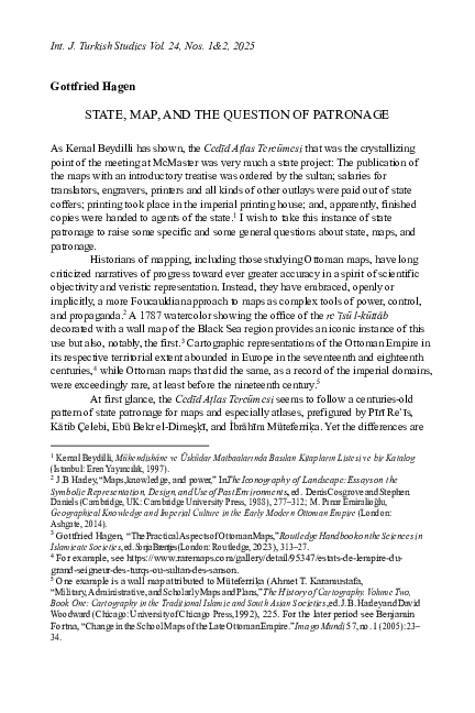 (PDF) STATE, MAP, AND THE QUESTION OF PATRONAGE