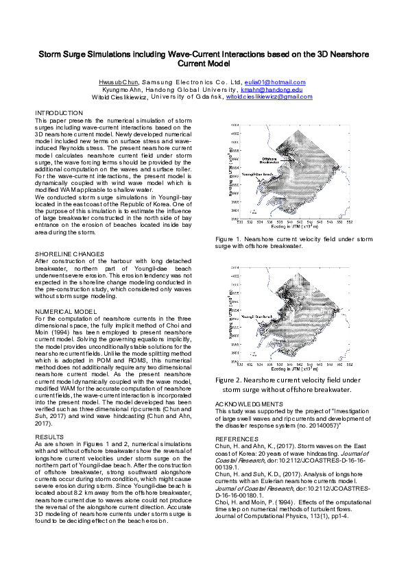 (PDF) Storm Surge Simulations Including Wave-Current Interactions Based ...