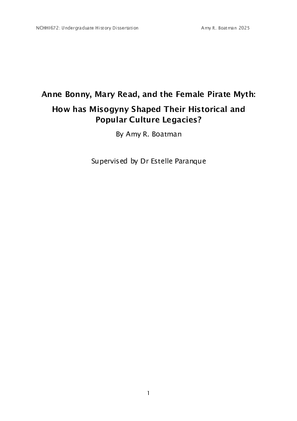 (PDF) NCHHI672: Undergraduate History Dissertation