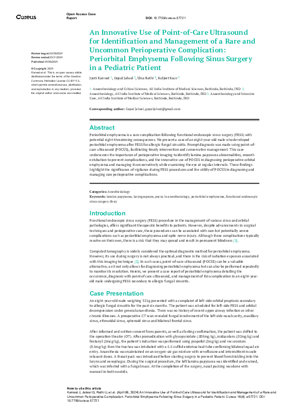 (PDF) An Innovative Use of Point-of-Care Ultrasound for Identification ...