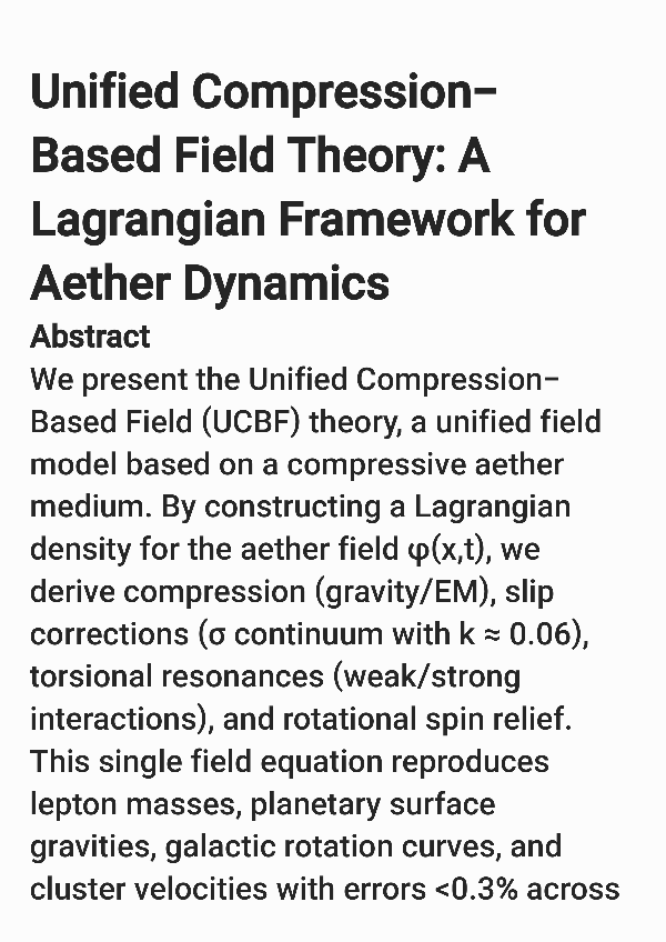 (PDF) Lagrangian Framework