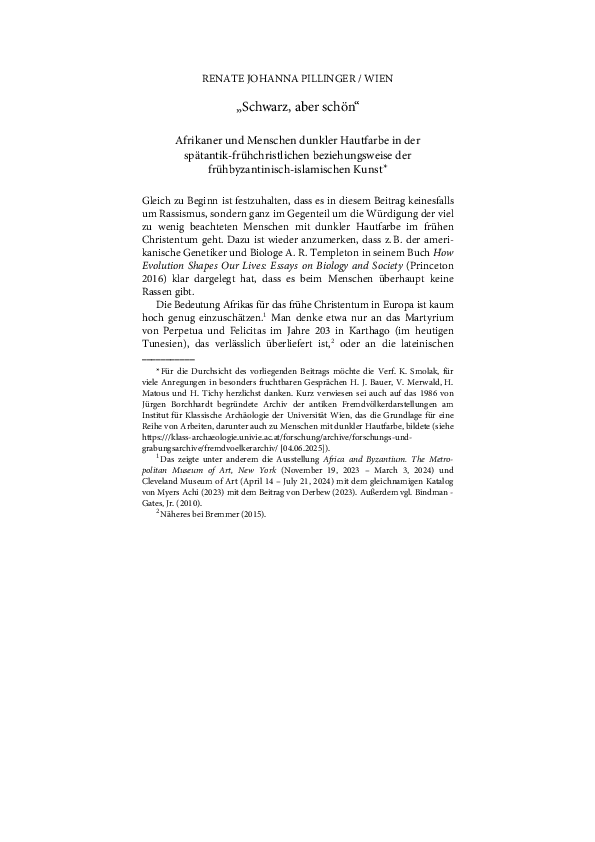 (PDF) "Schwarz, aber schön". Afrikaner und Menschen dunkler Hautfarbe ...