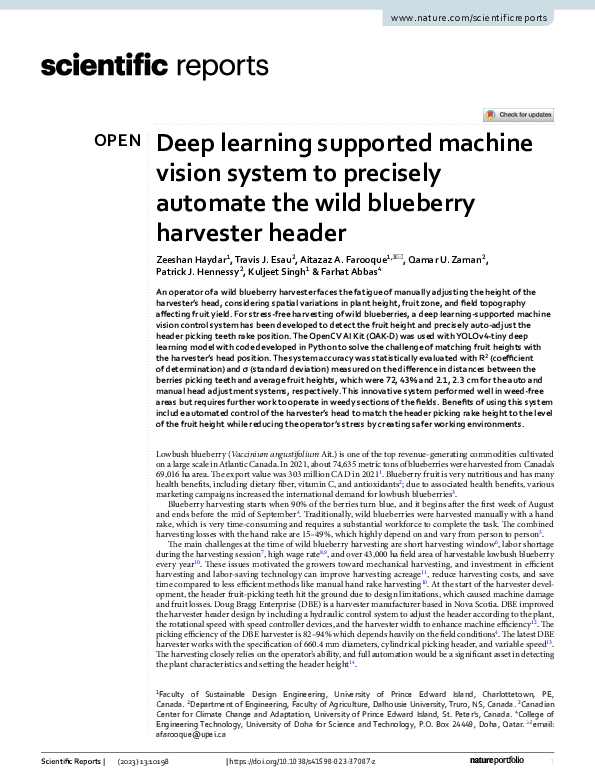 (PDF) Deep learning supported machine vision system to precisely ...