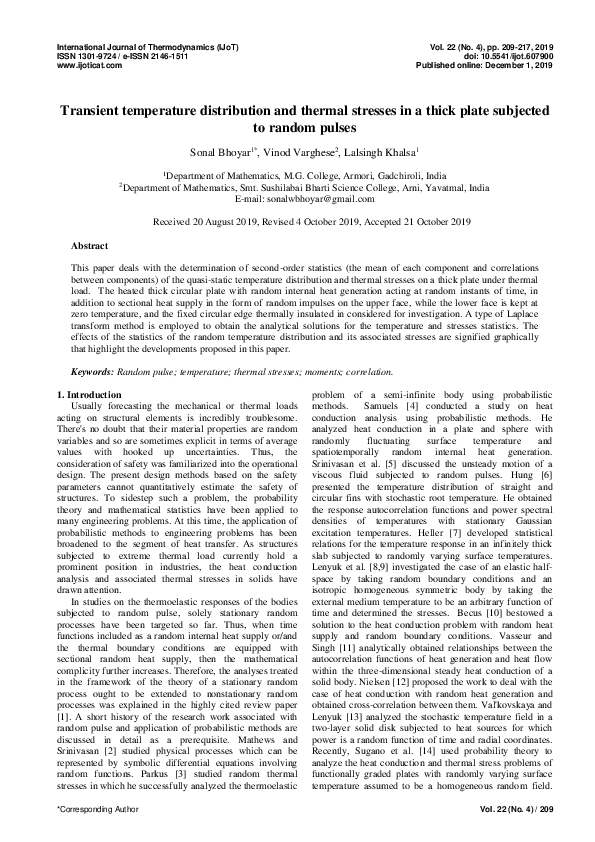 (PDF) Transient temperature distribution and thermal stresses in a thick plate subjected to ...