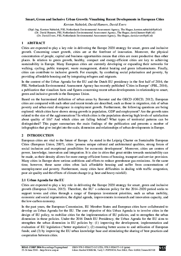 (PDF) Smart, Green and Inclusive Urban Growth: Visualising Recent ...