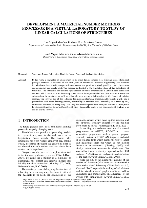 (PDF) Development a Matricial Number Methods Processor in a Virtual ...