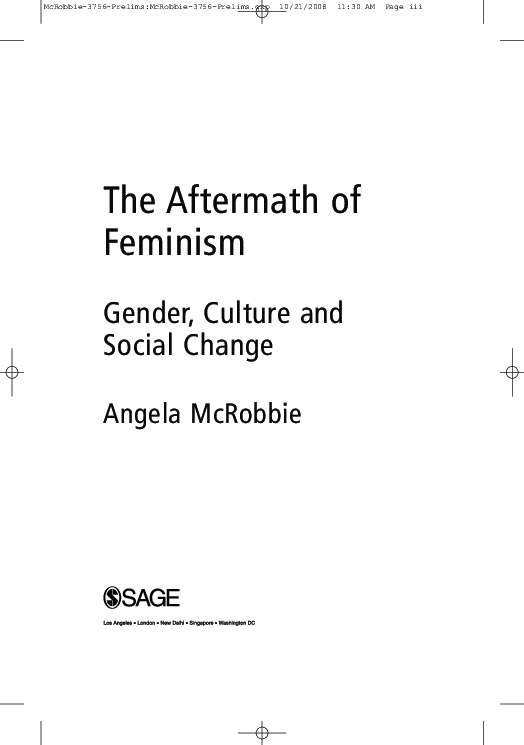 (PDF) The Aftermath of Feminism: Gender, Culture and Social Change By ...