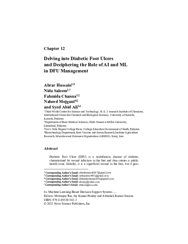 (PDF) Delving into Diabetic Foot Ulcers and Deciphering the Role of AI ...