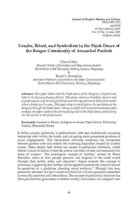 (PDF) Gender, Ritual, and Symbolism in the Pajok Dance of the Bangru ...