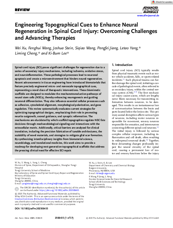 (PDF) Engineering Topographical Cues to Enhance Neural Regeneration in ...