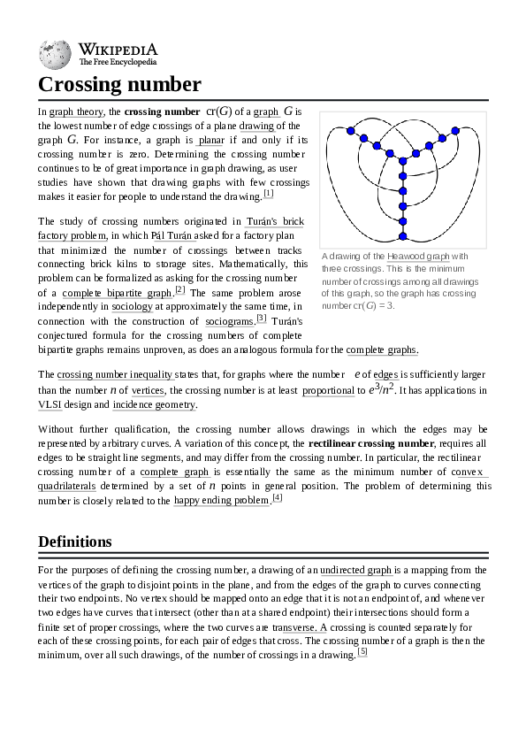 (PDF) Crossing number