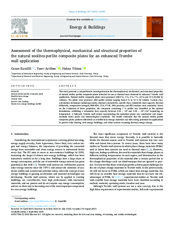 (PDF) Assessment of the thermophysical, mechanical and structural properties of the natural ...