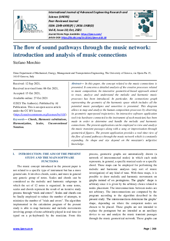 (PDF) The flow of sound pathways through the music network ...
