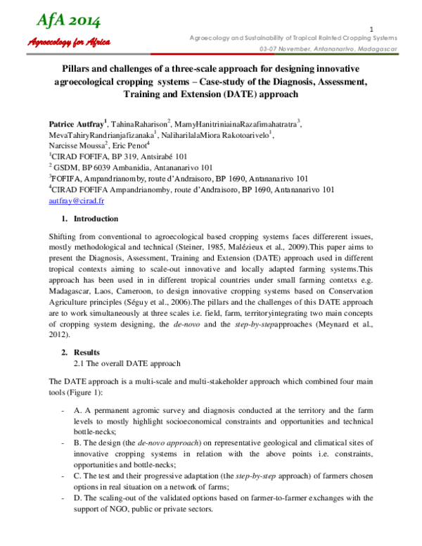 (PDF) Pillars and challenges of a three-scale approach for designing ...