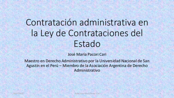 (PDF) CONTRATACIÓN ADMINISTRATIVA - CENTITEC - 2023 - AUTOR JOSÉ MARÍA PACORI CAR