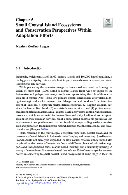 (PDF) Small Coastal Island Ecosystems and Conservation Perspectives ...