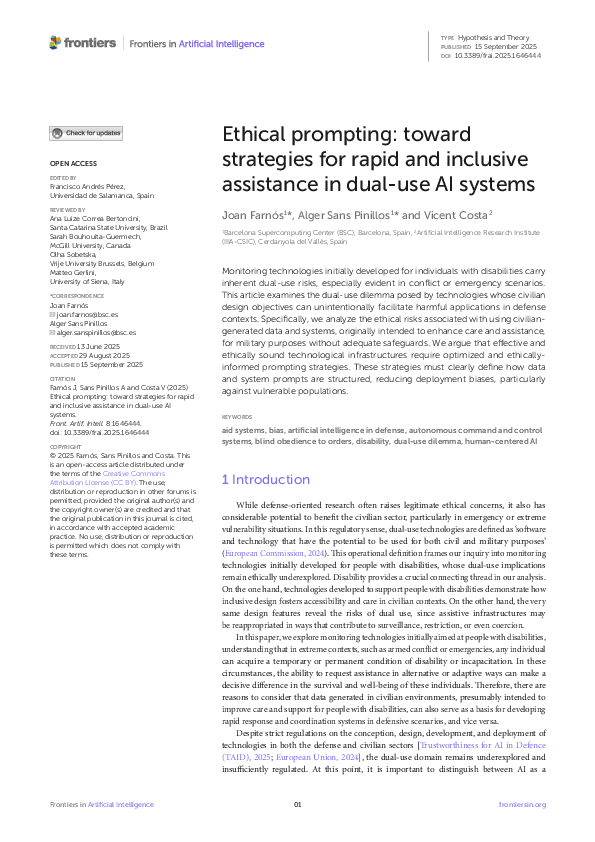 (PDF) Ethical prompting: toward strategies for rapid and inclusive ...