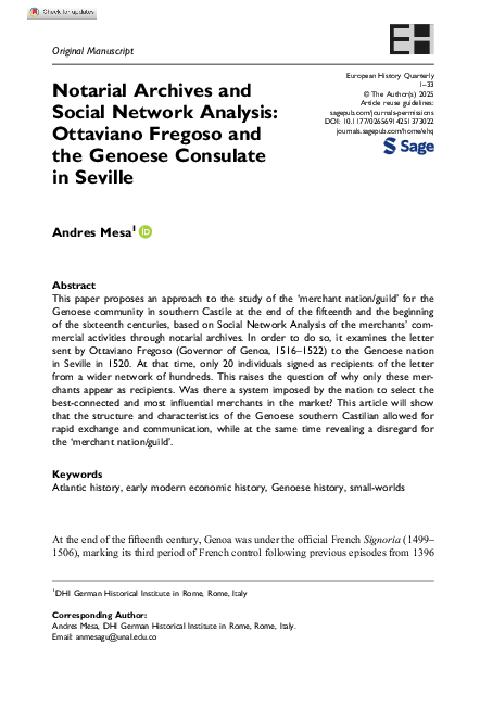 (PDF) Notarial Archives and Social Network Analysis: Ottaviano Fregoso ...