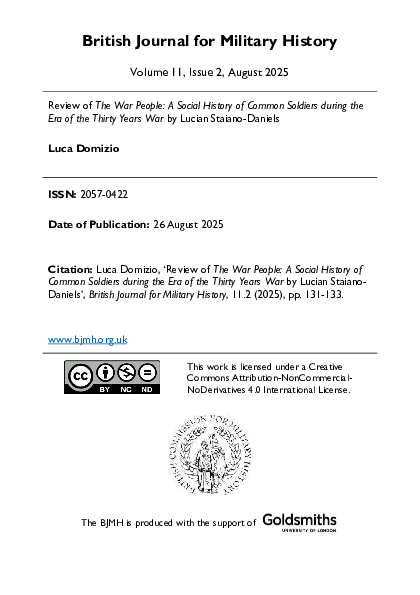 (PDF) Luca Domizio, ‘Review of The War People: A Social History of ...