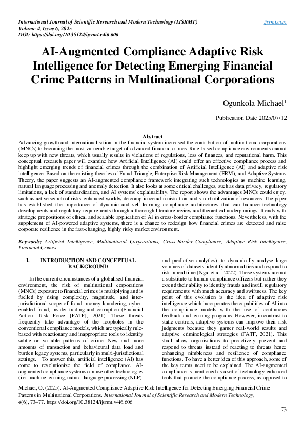 (PDF) AI-Augmented Compliance Adaptive Risk Intelligence for Detecting ...