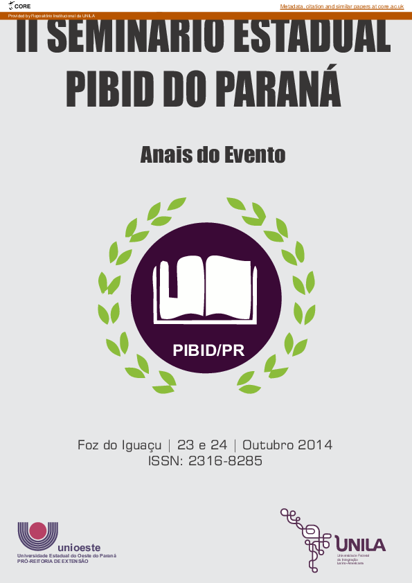 (PDF) A contribuição do pibid na formação do professor: PIBID Geografia ...