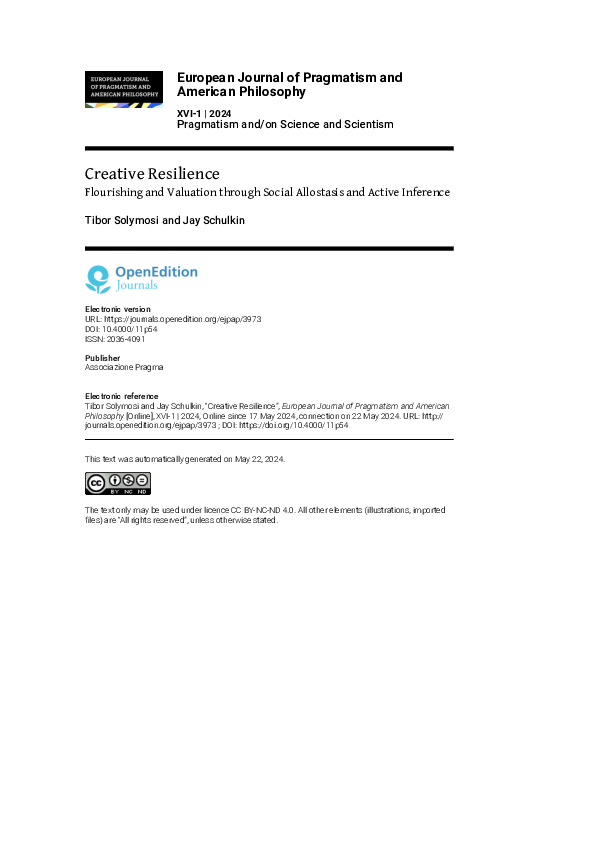 (PDF) Creative Resilience
