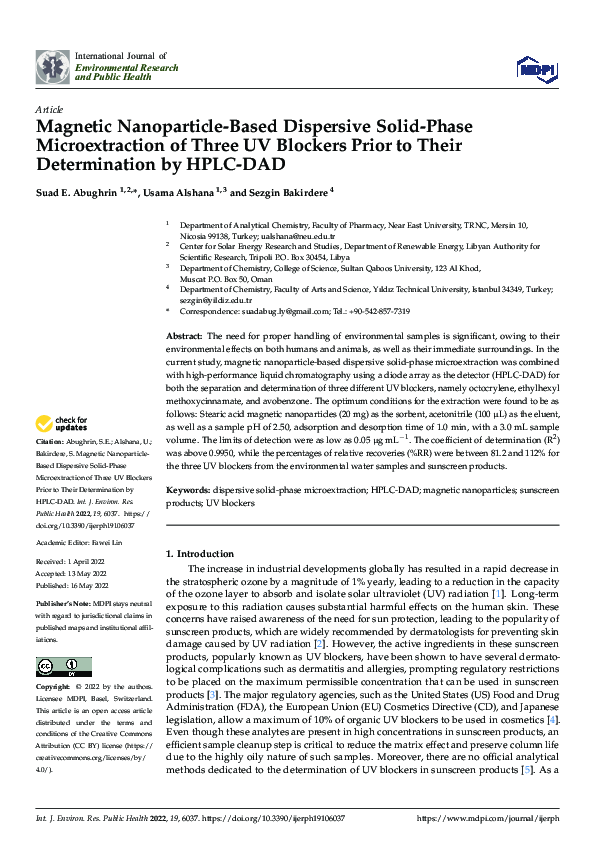 (PDF) Magnetic Nanoparticle-Based Dispersive Solid-Phase ...