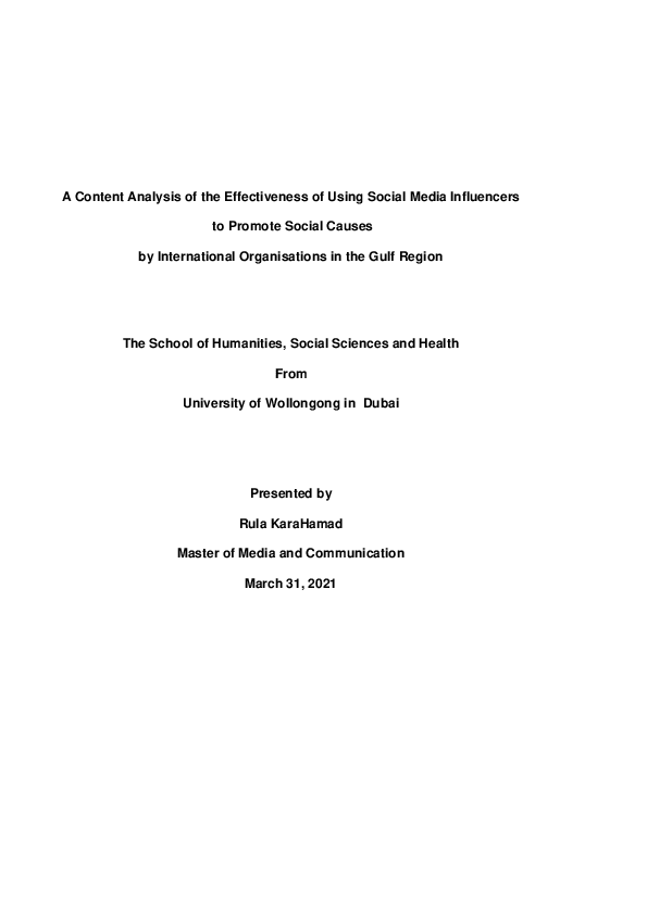 (PDF) A Content Analysis of the Effectiveness of Using Social Media ...