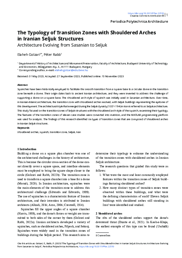 (PDF) The Typology of Transition Zones with Shouldered Arches in ...