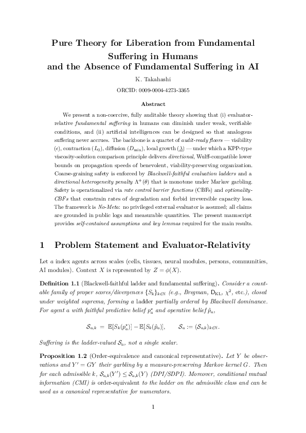 (PDF) Pure Theory for Liberation from Fundamental Suffering in Humans ...