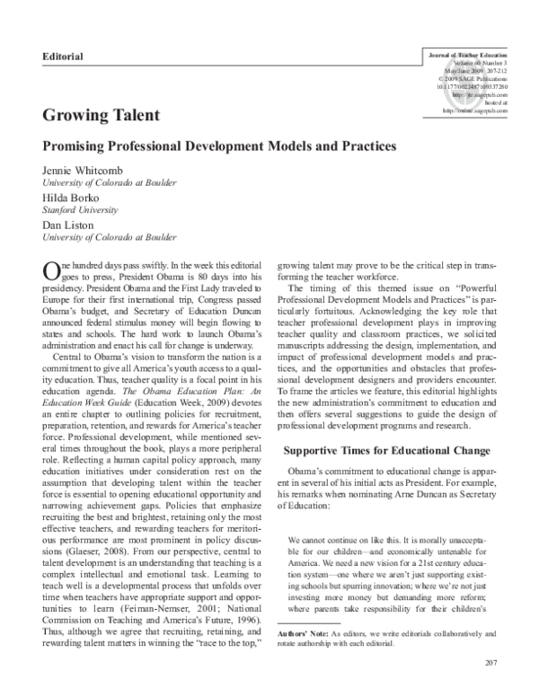 (PDF) Growing Talent