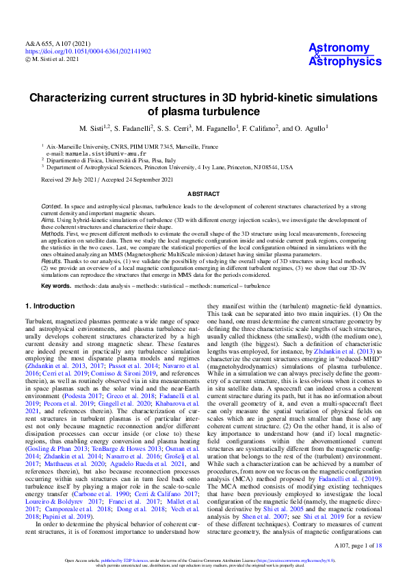 (PDF) Characterizing current structures in 3D hybrid-kinetic ...