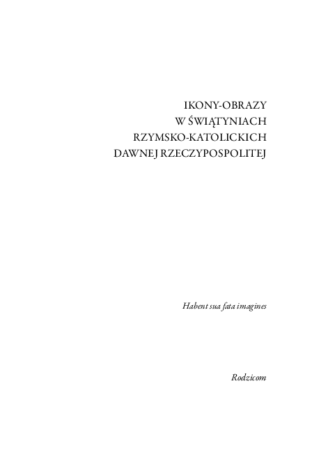 (PDF) Ikony-obrazy w świątyniach rzymsko-katolickich dawnej ...