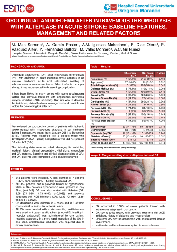 (PDF) Orolingual Angioedema After Intravenous Thrombolysis with ...
