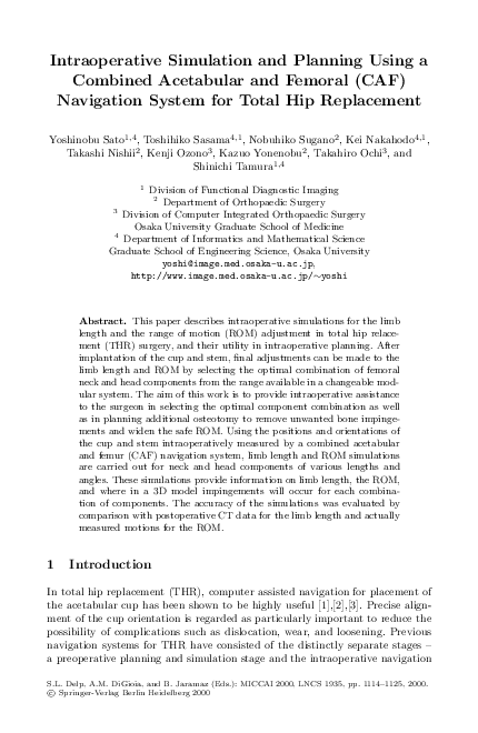 (PDF) Intraoperative Simulation and Planning Using a Combined ...