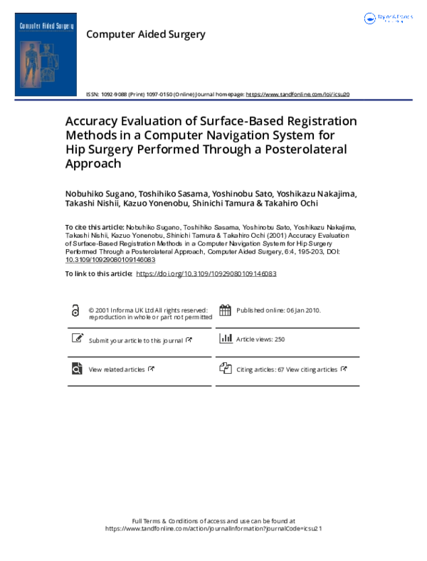 (PDF) Accuracy evaluation of surface-based registration methods in a computer navigation system ...