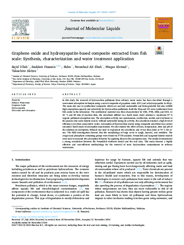(PDF) Graphene oxide and hydroxyapatite-based composite extracted from ...